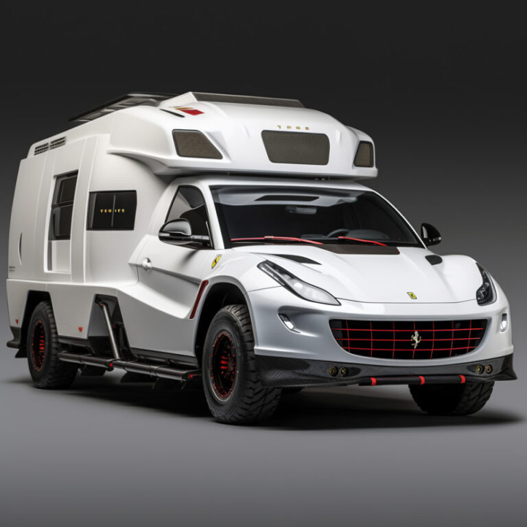 Ferrari Camper Vans designed by Generative AI - Van2b
