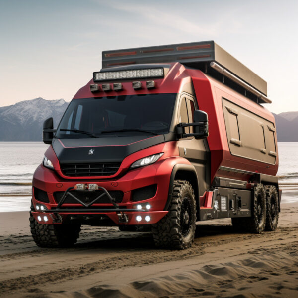 Ferrari Camper Vans designed by Generative AI - Van2b